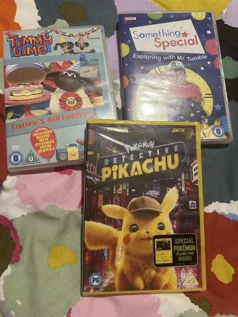 CHILDREN’S DVDS TIMMY Time, Mr Tumble, Pokeman Pikachu £9.04 - PicClick UK