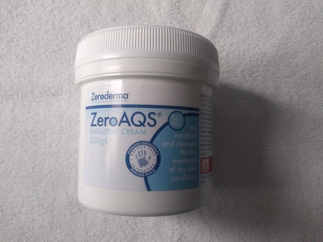 ZEROAQS EMOLLIENT CREAM. 500g Tub. Full body cream. Expiry date 07/2028 ...