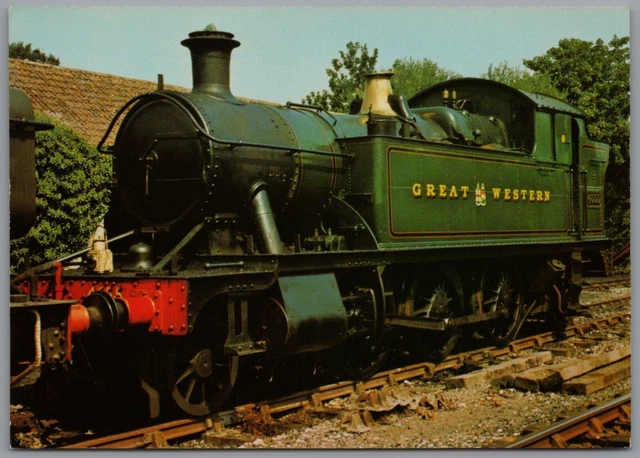 GWR TRAIN LOCO 2-6-2T No 4555 Staverton Bridge Steam Railway Unposted ...