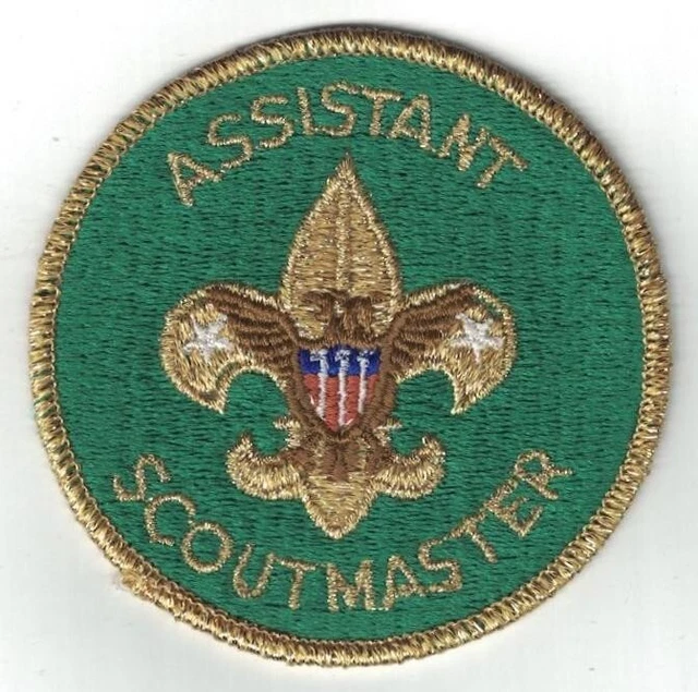 BSA BOY SCOUT trained Assistant Scoutmaster position patch fully ...