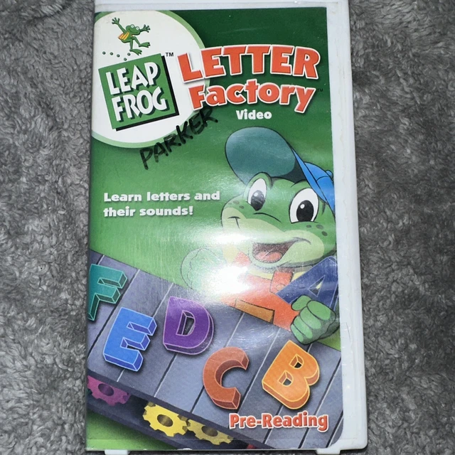 LEAPFROG LETTER FACTORY VHS Video 2003 Clamshell Pre Reading £4.61 ...