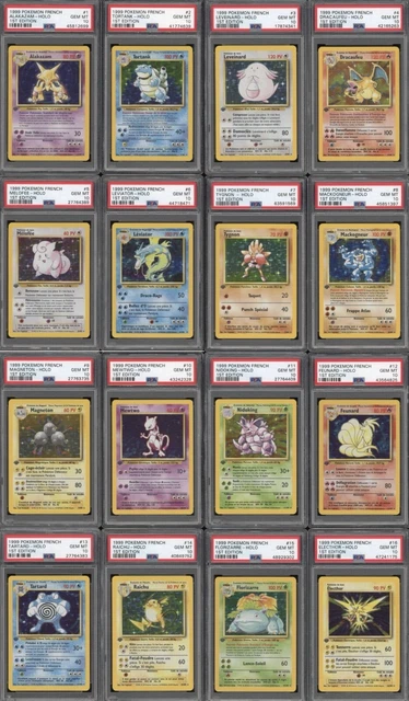1999 POKEMON FRENCH 1st Edition Base Set COMPLETE Holo Set PSA 10 Charizard £523,259.48 ...