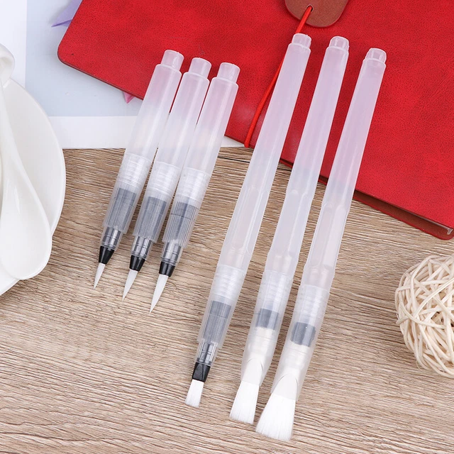 REFILLABLE PAINT BRUSH Water Color Brush Soft Watercolor Brush Ink Pen ...