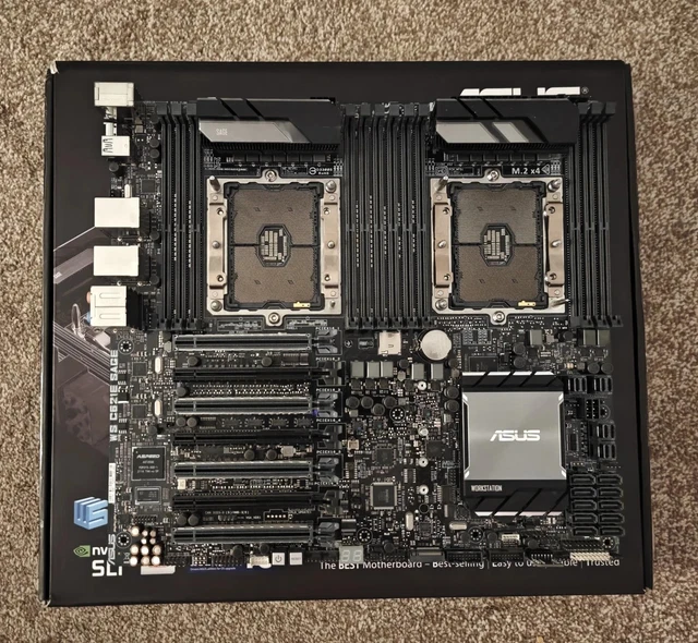 ASUS WS C621E SAGE Workstation Server Motherboard LGA 3647 Dual CPU £ ...