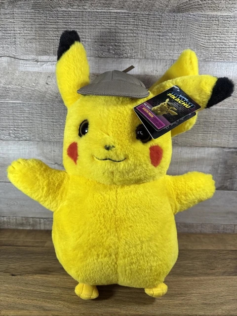 POKEMON DETECTIVE PIKACHU Plush 9" Soft Toy BNWT Nintendo Collectible ...