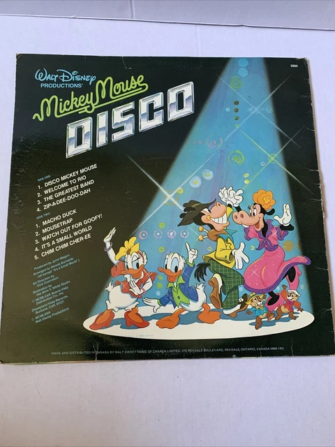 WALT DISNEY'S MICKEY Mouse Disco 1979 Disneyland Records $19.99 ...
