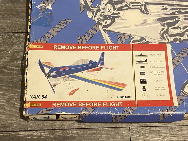 IKARUS SHOCK FLYER Yak 54 Foam Depron Indoor Rc Plane Model Lightweight ...