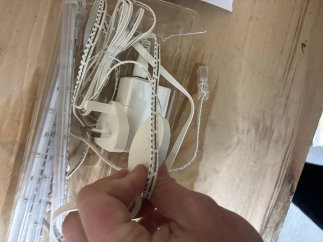 IKEA LEDBERG LED Light Strip Kit White Under Cabinet 3 Bars + Plug ...