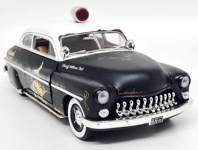 ERTL 1/18 - Mercury Coupe Rat Rod 1949 Police Diecast Scale Model Car ...