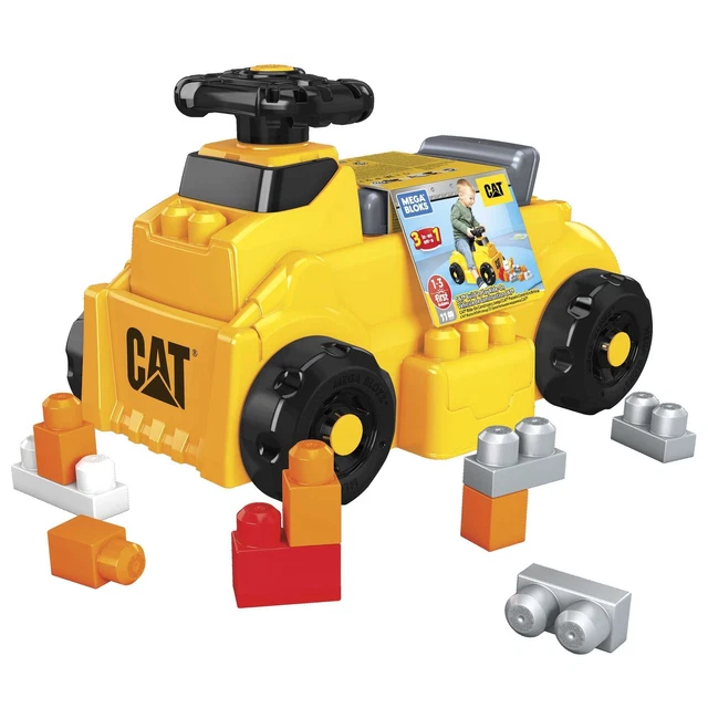 MEGA BLOKS COFFRET Jeu Porteur Et Construction Cat® avec 1 Volant ...