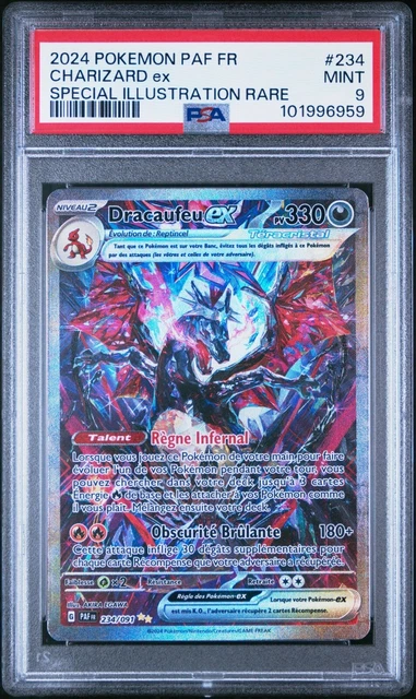 CARTE POKÉMON - Dracaufeu Ex 234/091 - Destinées De Paldea 4.5 - PSA 9 EUR 39,50 - PicClick FR