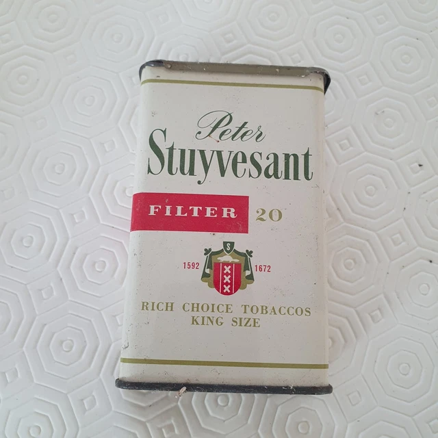 VINTAGE EMPTY OLD Cigarette Pack - Peter Stuyvesant Tin £10.62 ...