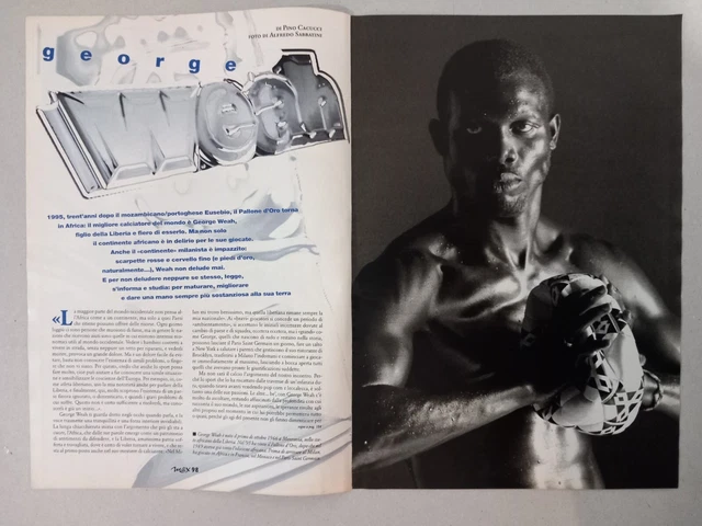 GEORGE WEAH PHOTO Article 1996 MAX Magazine 7 Pages Italian £14.16 ...