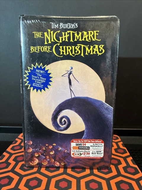 TIM BURTON’S THE Nightmare Before Christmas- Clamshell Original VHS ...