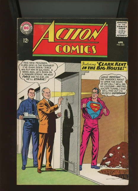 (1965) ACTION COMICS #323 : ÂGE D'ARGENT ! "CLARK KENT DANS LA GRANDE ...