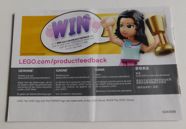LEGO FRIENDS 41341 Bauanleitung Anleitung Plan Bauplan EUR 4,79 ...