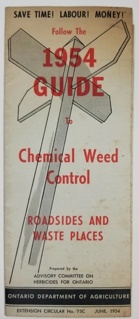 1954 GUIDE CHEMICAL Weed Control Pesticide Poison Farm Homestead ...