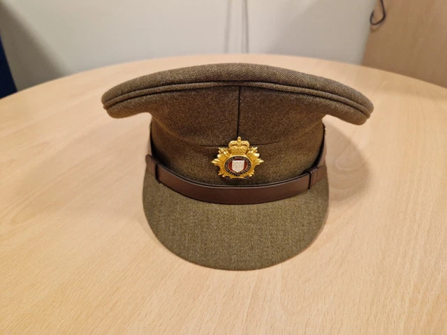 BRITISH ARMY OFFICERS / WO1 FAD Service Dress Cap, MILITARY PEAK CAP 57 RLC No 2 £46.89 ...