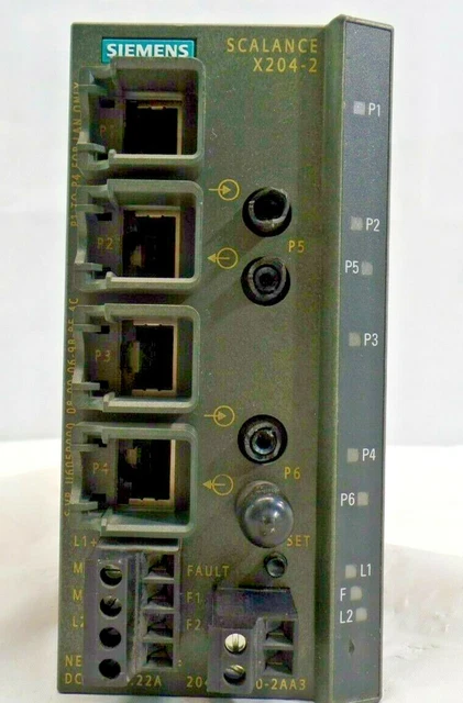 SIEMENS SIMATIC NET Industrial Ethernet Switch Scalance X204-2~For ...