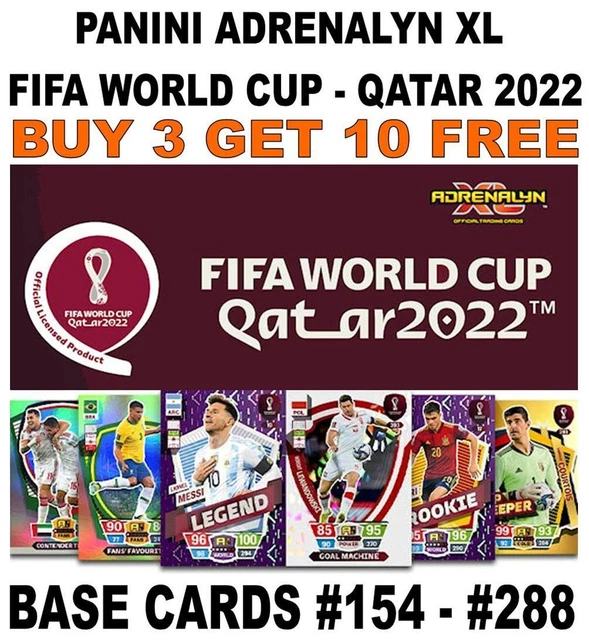 PANINI ADRENALYN XL World Cup Qatar 2022 Base Card #154 - #288 £1.45 ...