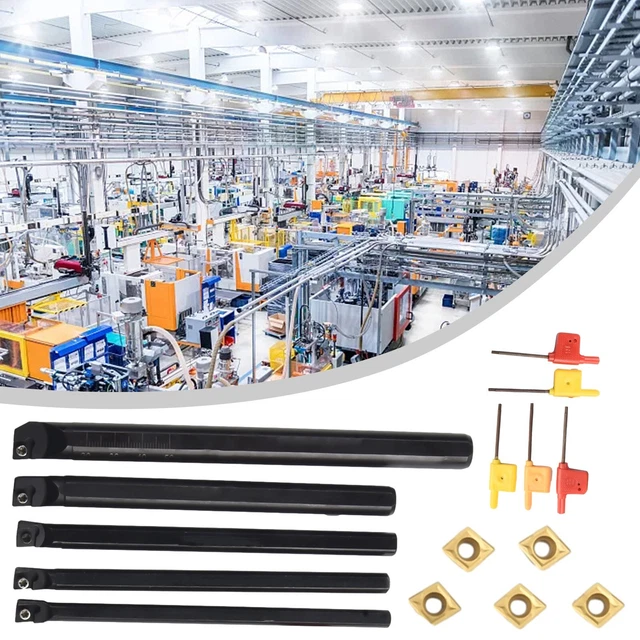 ENSEMBLE PORTE-OUTILS DE tournage S06K+S08K+S10K SCLCR06+S12M SCLCR06 CCMT060204 EUR 53,23 ...