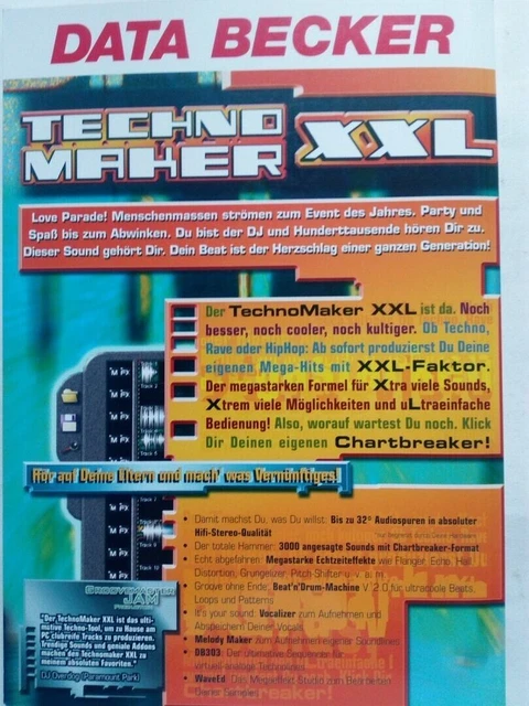 TECHNOMAKER XXL WINDOWS 10 PC CD DATA BECKER Tonstudio Software in Box EUR 119,90 - PicClick DE