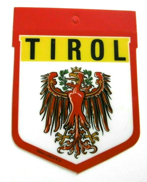 SOUVENIR-AUFKLEBER TIROL LANDESWAPPEN Adler Innsbruck Österreich 70er ...