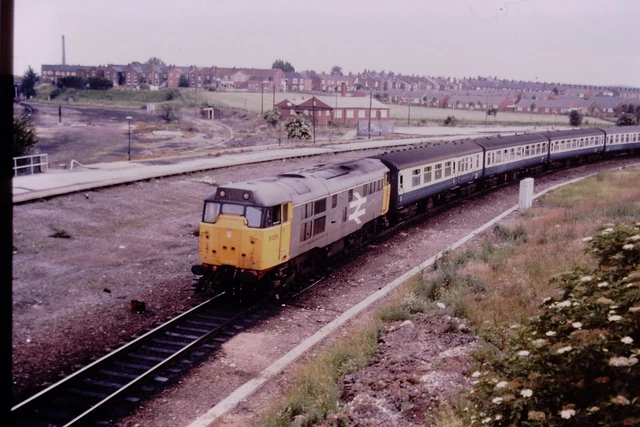 1980S BRITISH RAIL BR Diesel Electric Loco Railway 81 209 Slide Ref 198 ...