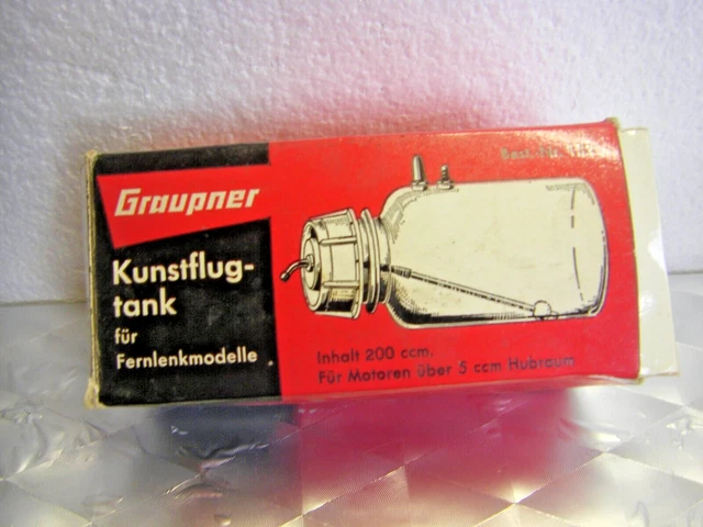 GRAUPNER KUNSTFLUGTANK RUND, 200 ml, mit OVP, Best.Nr. 132, SAMMLER ...