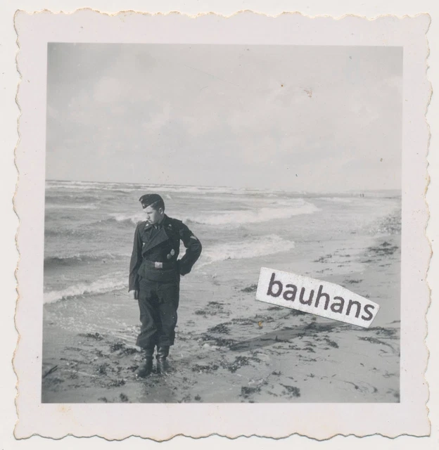 FOTO AUS NACHLASS Obergef. Panzer-Rgt.5 am Ostsee-Strand 1940 (2470n ...