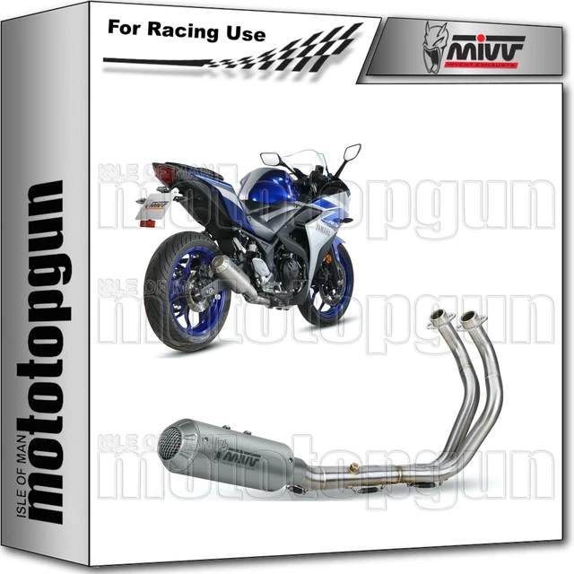 MIVV LIGNE COMPLETE + Racing Nocat Mk3 Acier Yamaha Mt-03 Mt03 2022 22 ...