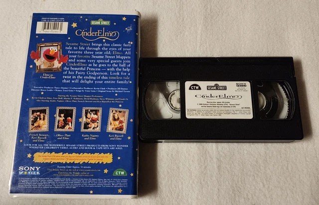 SESAME STREET CINDERELMO 2000 VHS Video Tape CTW Jim Henson Muppets ...