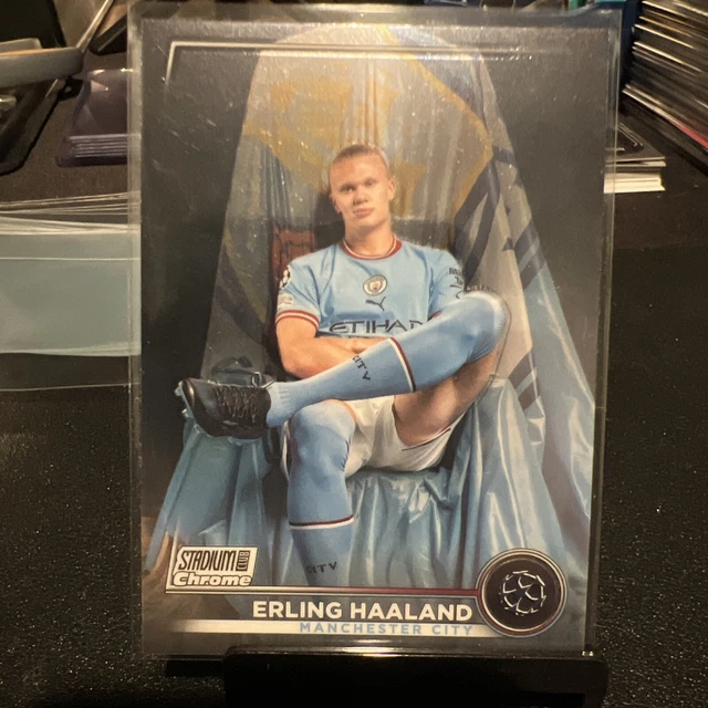 ERLING HAALAND 2022-23 Stadium Club Chrome UEFA #92 Manchester City EUR ...