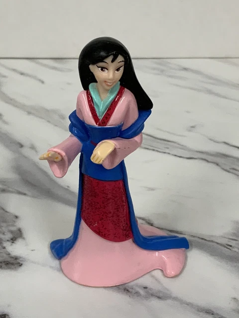 DISNEY STORE PRINCESS Mulan Cake Topper Mini Figure Figurine Princess ...