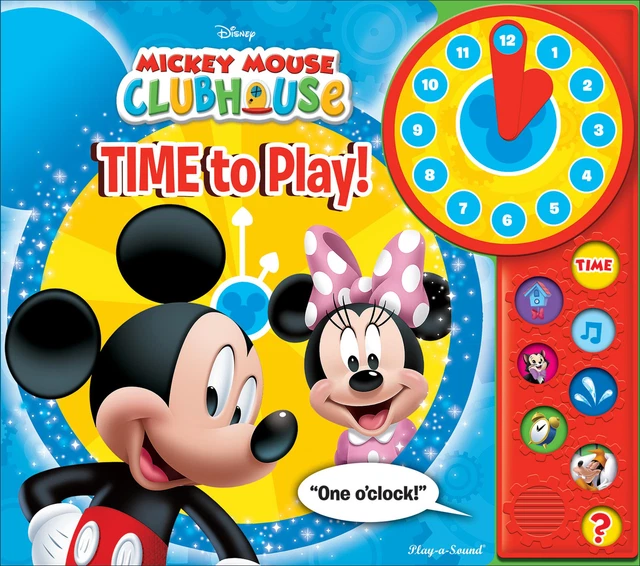 DISNEY MICKEY MOUSE Clubhouse - Time to Play! Learn to Tell Time Sound ...