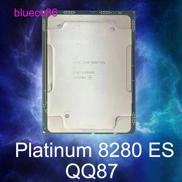 PROCESADOR DE CPU Intel Xeon Platinum 8280 ES QQ87 2,5 GHz 28 núcleos 205W LGA3647 EUR 269,11 ...