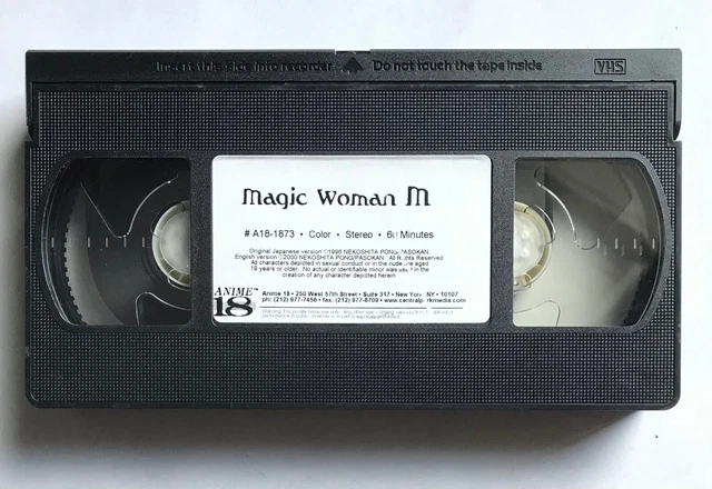 MAGIC WOMAN M VHS Tape 90s Anime Fantasy Horror Magical Girl English ...