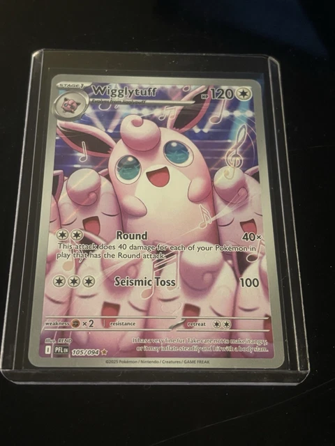 POKEMON MEGA EVOLUTION Phantasmal Flames - Wigglytuff 105/94 Near Mint ...