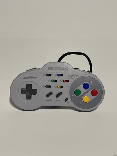 ASCIIWARE ASCII PAD Turbo Controller Super Nintendo SNES - Tested $34. ...