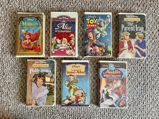 DISNEY VHS LOT Little Mermaid, Toy Story, Alice in Wonderland ...