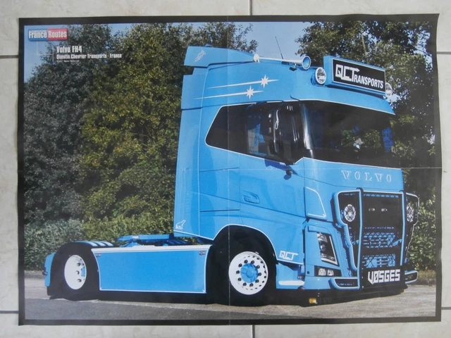 POSTER CAMION VOLVO FH 4 Tps Quentin Chevrier 55 x 42 cm EUR 3,50 ...