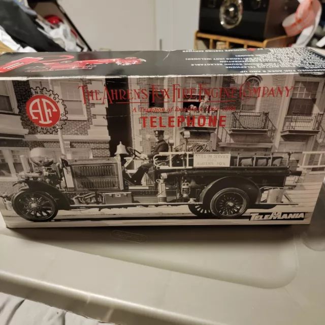VINTAGE AHRENS-FOX FIRE Engine Phone Telephone Fire Missing Cord £61.03 ...