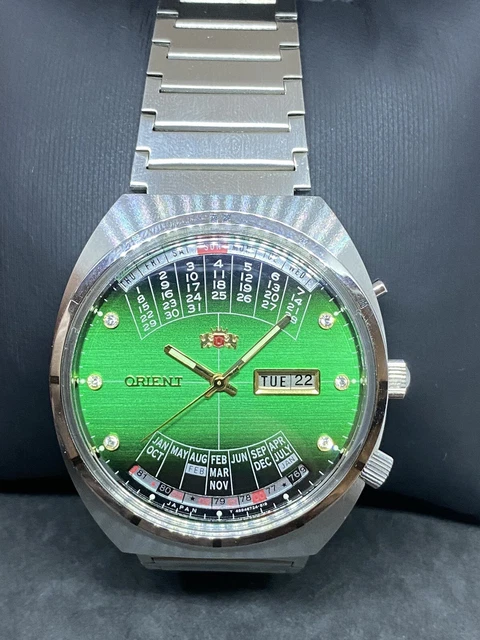 ORIENT COLLEGE PERPETUAL Multi Year Calendar Watch Automatic Excellent ...