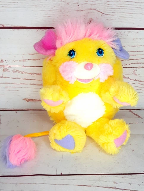 VINTAGE YELLOW 8& Potato Chip Popple Popples Plush Mattel Soft Toy Puff ...