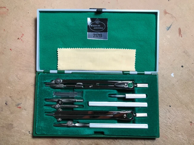 FABER CASTELL 71711 Drafting set Technical Drawing Compass £10.00 ...