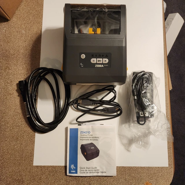 OPEN BOX ZEBRA ZD421 Direct Thermal Label Printer ZD4A042-D01E00EZ $340 ...