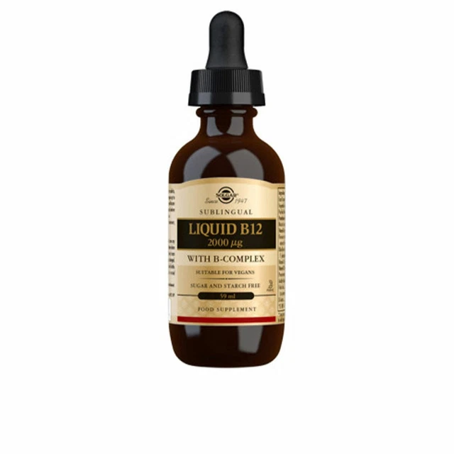 VITAMIN B12 LIQUID With B-Complex Solgar B12 Liquido 2000 G With B ...