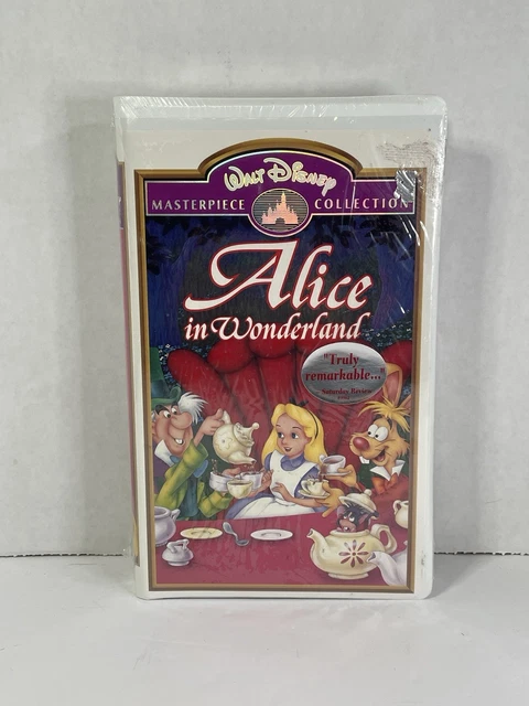 NEW 1997 DISNEY'S Alice in Wonderland VHS Masterpiece Collection - Clamshell £8.94 - PicClick UK