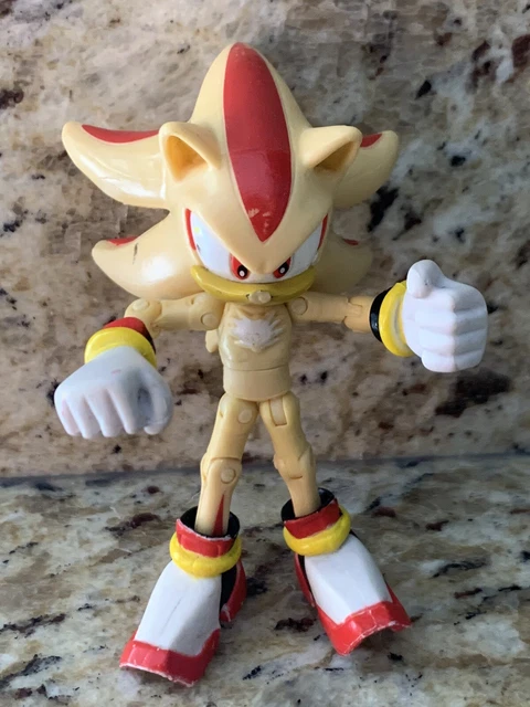 JAZWARES SONIC HEDGEHOG Super Shadow Action Figure 3” Inch Sega RARE ...