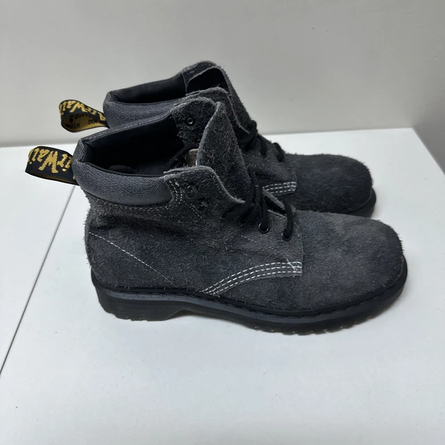 DR. MARTENS 939 Stonewashed Hairy Suede GUNMETAL BLACK Men's 7 Women's ...